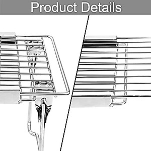 Large Stackable Wire Baskets for Pantry Organization, Expandable Cabinet Shelf Organizer