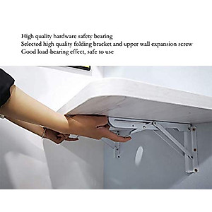 MTYLX Table,Desk,Multi-Function Wall-Mounted Computer Desk Folding Writing Desk with Large Lockers, Small Apartment Bedroom Wall-Mounted Table,Walnut,100398270Mm