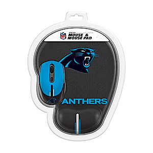 SOAR NFL Mouse and Mouse Pad, Carolina Panthers