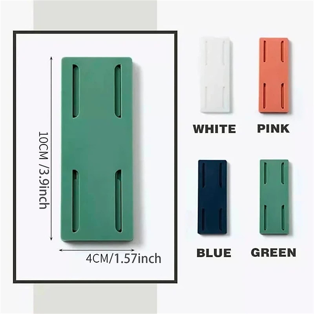 16PC Self Adhesive Power Strip Holder, Adhesive Punch-Free Socket Holders, Power Strip Holder Fixator, Self-Adhesive Desktop Socket Fixer, Power Strip Holder Wall Mount (16pc)