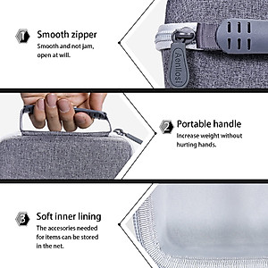 Aenllosi Hard Storage Case Compatible with Makeid E1 Label Maker and 12PCS Label Printer Tape Rolls and USB Charging Cable,Portable Label Machine Holder(Case Only)