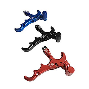 JIANZD Archery Release Aid Compound Bow Hunting Arrow 4Finger 360° Rotatable Accessories Aluminum Alloy