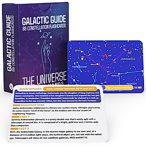 Briston 88 Constellation Astronomy Flash Cards: STEM Comprehensive Study - Celestial & Star Diagrams - Universe Exploration for Students, Teachers, Hobbyists, Grade School & Homeschool Learning