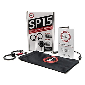SONICPRESENCE SP15C (USB-C) Binaural Microphone Records Immersive 3D Spatial Audio on New Pocket Cams and Smartphones – Step Up to Sonic Presence for Sound Quality That Matches 4K Video