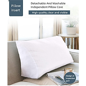 SHIZLIN Simplicity and Luxury Wedge Pillow Waist Protection Reading Pillow Couch Cushion Support Triangle Sofa Backrest Pillow