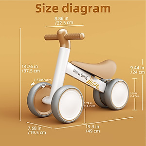 67i Baby Balance Bike for 1 Year Old Boys Girls 12-24 Month Toddler Balance Bike Toddler First Bike 1 Year Old Toddler Bicycle Toy for Boys & Girls (Pink)