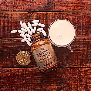 Solgar Calcium Citrate with Vitamin D3, 240 Tablets - Promotes Healthy Bones & Teeth, Supports Musculoskeletal & Nervous Systems - Non-GMO, Gluten Free, Dairy Free, Kosher, Halal - 60 Servings