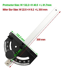 O'SKOOL Replacement Miter Gauge fits DeWalt table saws DWE 7490X Type 1 and Type 2, 7491RS Type 1 and Type 2, 7499GD Type 1and Type 2