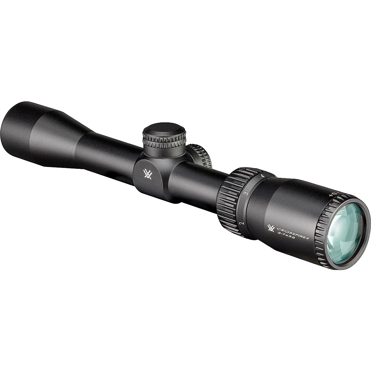 Vortex Optics Crossfire II 2-7x32 Rimfire, Second Focal Plane, 1-inch Tube Riflescope - V-Plex Reticle
