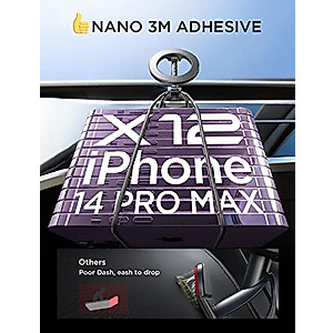 LISEN for MagSafe Car Mount, [20 Strong Magnets] Magnetic Phone Holder for Car, Hands Free iPhone Car Holder Mount Dash Phone Mount for Car Fit for iPhone 14 13 12 Pro Max Plus Mini MagSafe Case