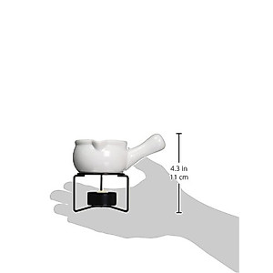 Norpro Ceramic Butter Warmers, Set of 2, 1/3 cup/3 oz, White