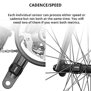 XOSS G+ GPS Bike Computer ANT+ with 2 Smart Cadence Sensor, Bluetooth Cycling Computer, Wireless Bicycle Speedometer Odometer, Waterproof MTB Tracker Fits All Bikes (Support Heart Rate Monitor)