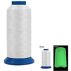 TcJ-Chen 3000Yards / 2700M Glow in The Dark Embroidery Thread (White)