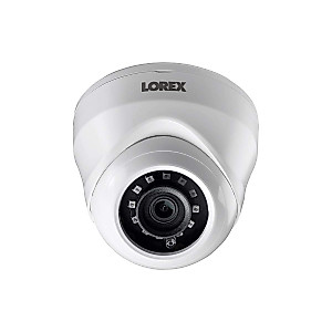 Lorex LAE221 Indoor/Outdoor 1080p HD Analog MPX Security Dome Camera, 3.6mm, 130ft IR Night Vision, Works with Lorex MPX DVR, Camera Only, White (4-Pack)