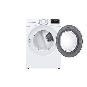 LG DLE3470W 7.4 Cu. Ft. White Ultra Large Capacity Front Load Dryer