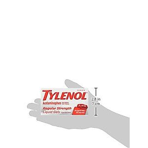 Tylenol Regular Strength Liquid Gels with 325 mg Acetaminophen, Pain Reliever & Fever Reducer, 90 ct