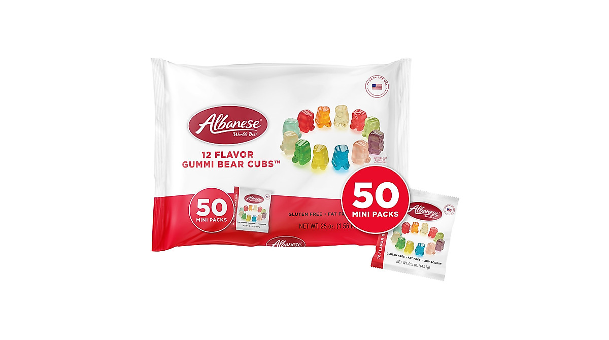 Albanese Gummi Snack Packs - 12 Fun Flavors in Mini Bags