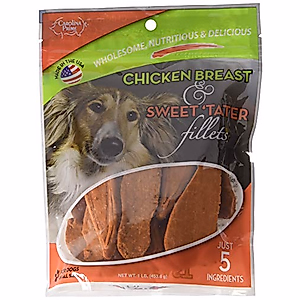 Carolina Prime Pet Chicken Breast & Sweet Tater Fillets (1lb.) - Naturally Nutricious Dog Treats