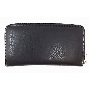 Texas West Women's Embroidered Metal Skull Purse Handbag and Wallet set in 7 colors (Black Set)