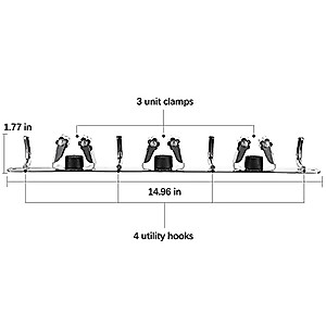 Broom Holder Wall Mount, Kmeivol Heavy Duty Broom Holder Garage Organization Stainless Steel Broom and Mop Holder Wall Mounted, Broom Organizer Wall Mount for Kitchen, Garage, Laundry, Bathroom