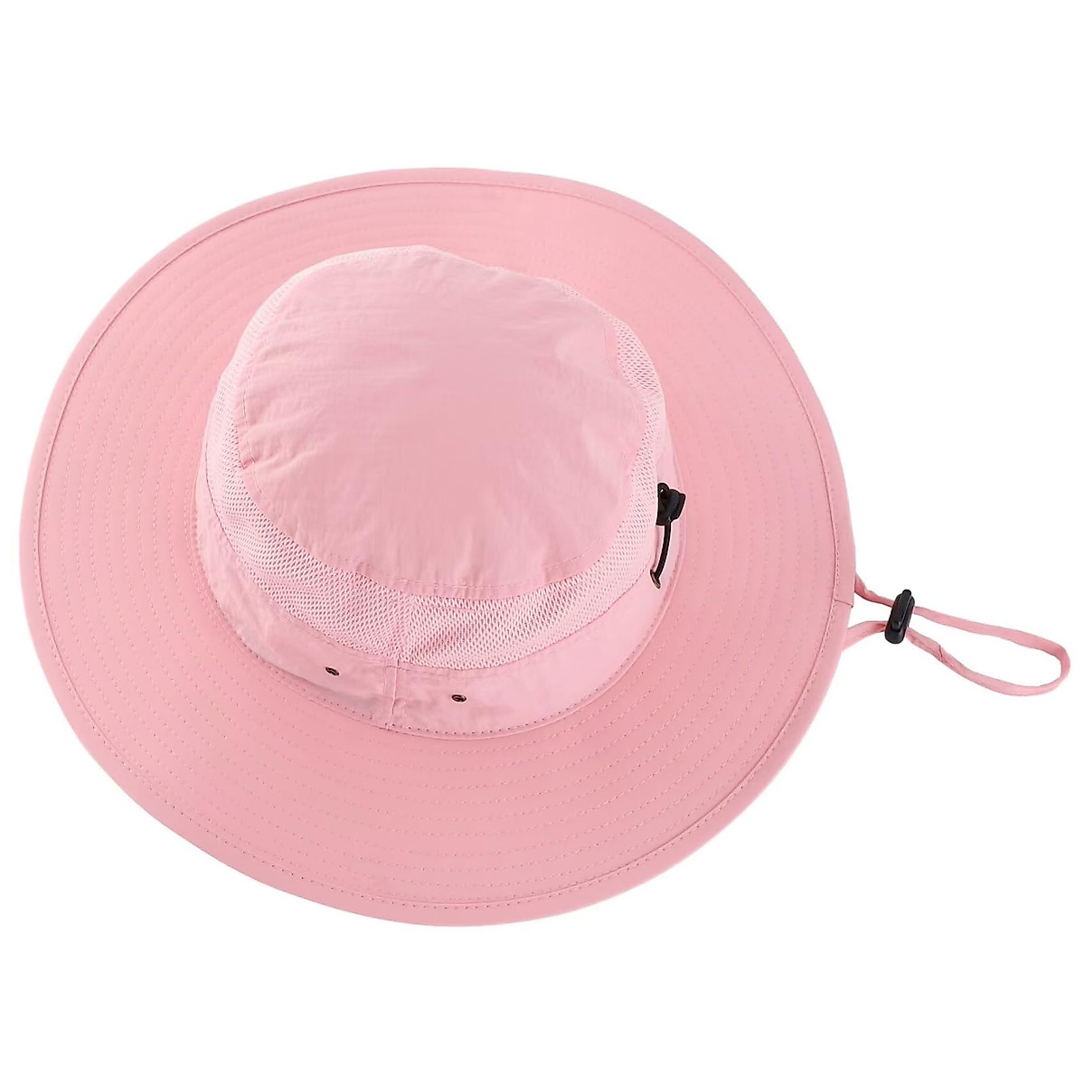 Home Prefer Womens Sun Hat Lightweight Mesh Bucket Hat UPF50+ Wide Brim Sun Protection Caps Pink