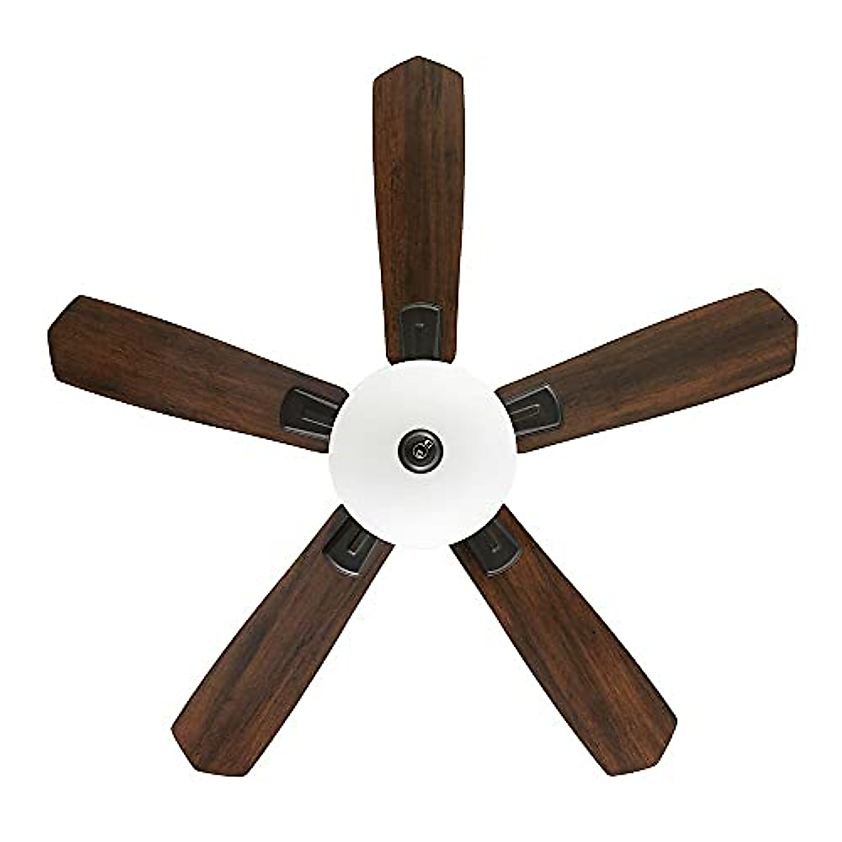 Hampton Bay Wellston II 44 in. Indoor LED Bronze Dry Rated Downrod Ceiling Fan with Light Kit and 5 Reversible Blades, 52044