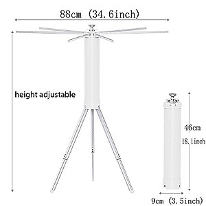 SUMECH Large Drying Rack Clothes Racks Drying Foldable Outdoor Camping Equipment Home Accessories Dormitory Pole Clothes Hanger Floor