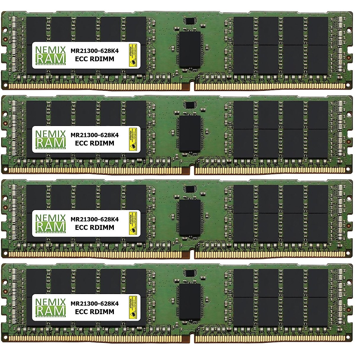 64GB (4x16GB) DDR4-2666MHz PC4-21300 ECC RDIMM 2Rx8 1.2V Registered Memory for Server/Workstation