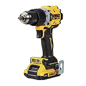DEWALT 20V MAX* XR® Brushless Cordless 1/2 in. Hammer Drill/Driver Kit (DCD805D2), Yellow