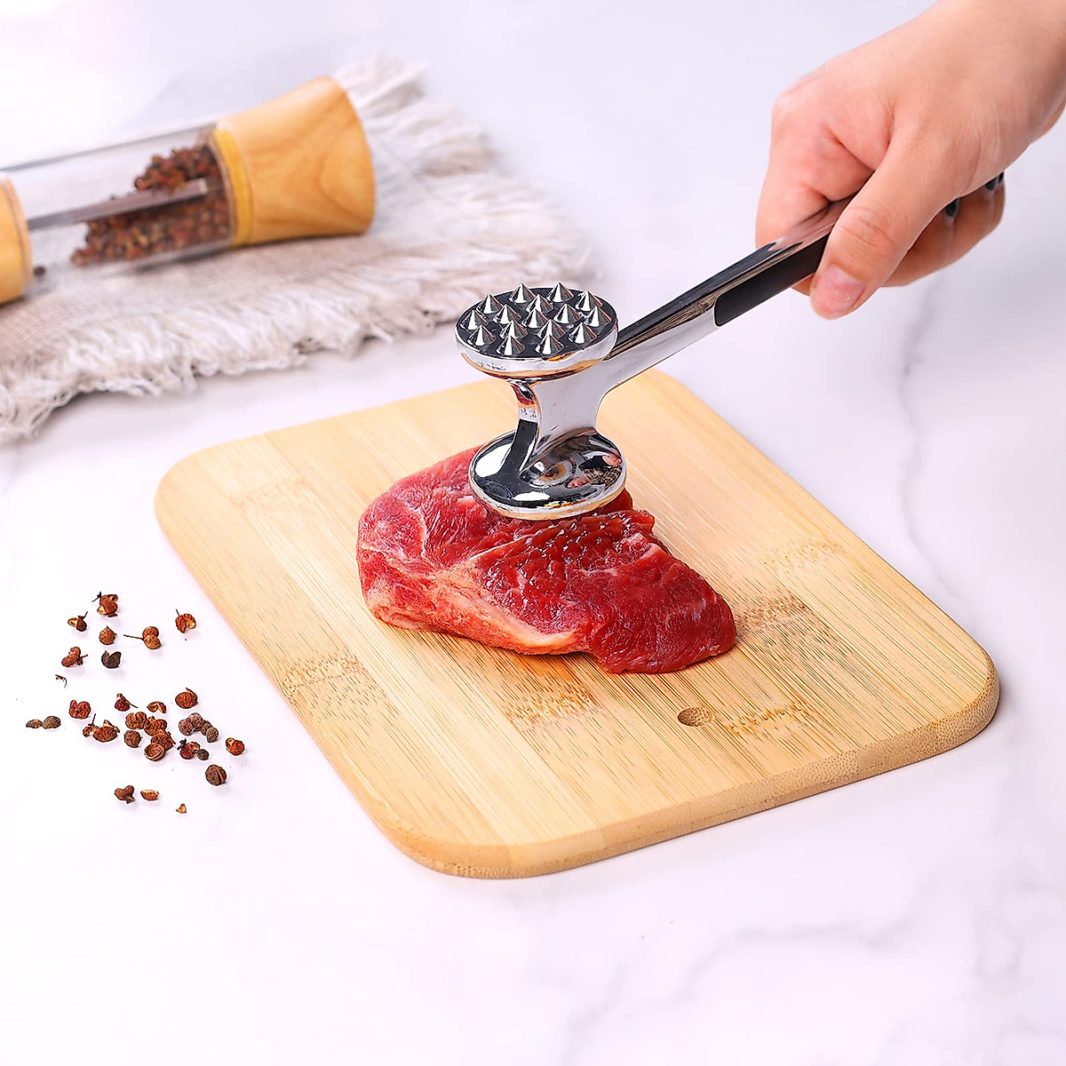 Bamboo Cutting Board Set for Kitchen,Small Cutting Boards with Holder,Serving Boards for Sandwich Cheese Meal Breakfast