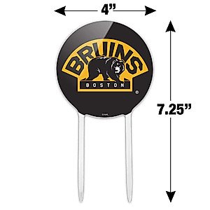 Acrylic NHL Boston Bruins Logo Cake Topper Party Decoration for Wedding Anniversary Birthday Graduation