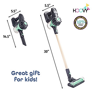 Kids Vacuum, Toy Vacuum Cleaner for Toddler with Lights & Sounds, Cord-Free Pretend Play Housekeeping Vacuum Toys with Working Suction, Great Gifts for Toddlers, Boys and Girls, Ages 3+