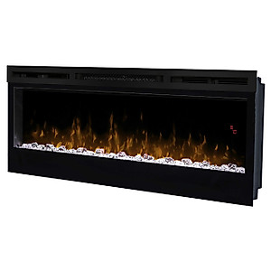 Dimplex Prism 50" Wall-Mounted Linear Electric Fireplace with Acrylic Ember Bed (Model: BLF5051), 4197 BTU, 120 Volt, 1230 Watt, Black