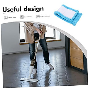 Outanaya 2pcs Mop Refill Mop Sponge Pad Alda Flat Mop and Bucket Floor Mops Commercial Mop Sanitary Napkin Moppe Floor Cleaning Tool Mop Head Cap Vassevirgin Blue