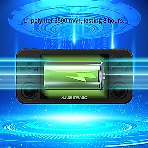 Petforu RG351M Metal Version Handheld Built-in 2534 Games Open Source Linux System Retro Console IPS Screen 3.5-Inch 64GB (Black)
