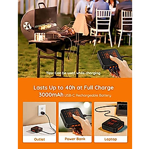 Govee WiFi Meat Thermometer, Wireless Meat Thermometer with 4 Probe, Smart Bluetooth Grill Thermometer with Remote App Notification Alert, Digital Rechargeable BBQ Thermometer for Smoker Oven Kitchen