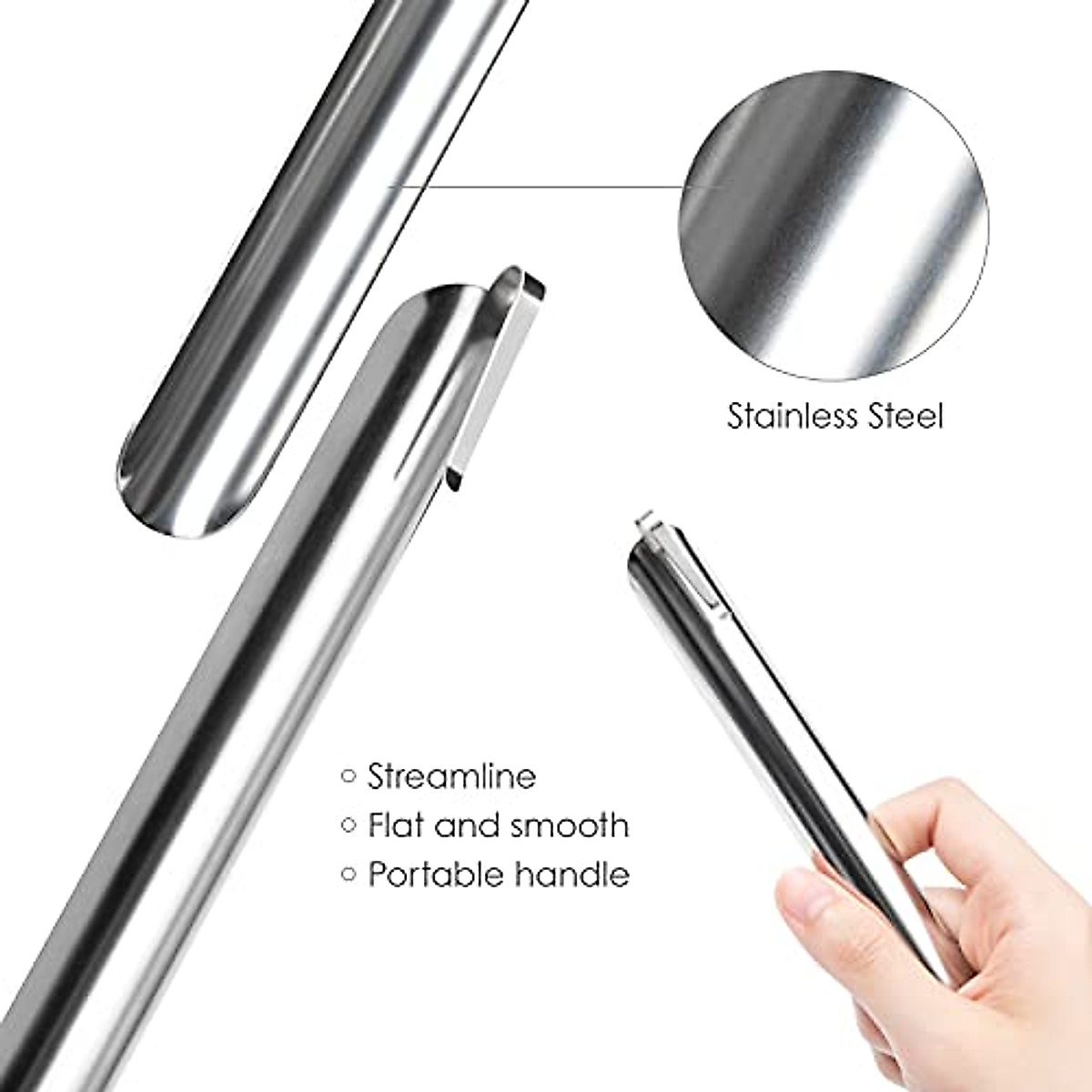 Restaurant Crumb Sweepers, Restaurant Crumb Cleaner, high quality Stainless Steel Crumb Scraper, Crumber Tool for Waiters, Waitresses and Servers (2 PACK, Silver)