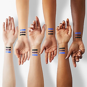 evpct 3Pcs Dark Black Purple Blue Matte Liquid Lipstick Halloween for Women Long Lasting Smudge Proof DNM Black 24 Hours Original Lip Liner and Lipstick Stain Makeup Set labial mate larga duracion 24