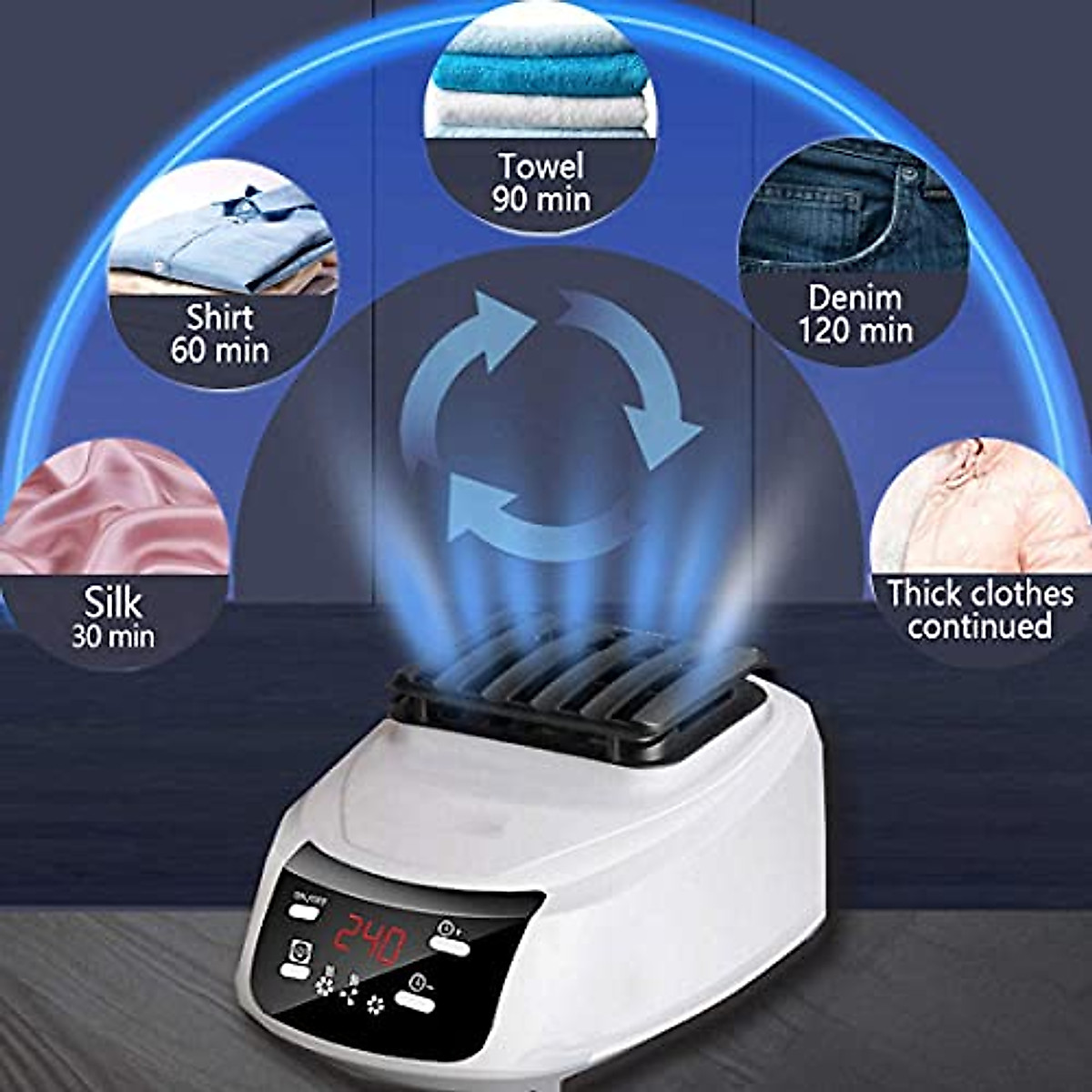 Clothes Dryer 110V Electric Foldable 2-Tier Drying Machine with Remote Control Heater Double Layer Stainless Steel Rack for Home,Apartment,Hotel,Student Dorm