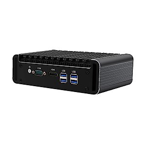 HUNSN Micro Firewall Appliance, Mini PC, OPNsense, VPN, Router PC, Intel Core I7 1165G7, RJ07, AES-NI, 6 x Intel 2.5GbE I226-V LAN, COM, HDMI, 16G RAM, 256G SSD