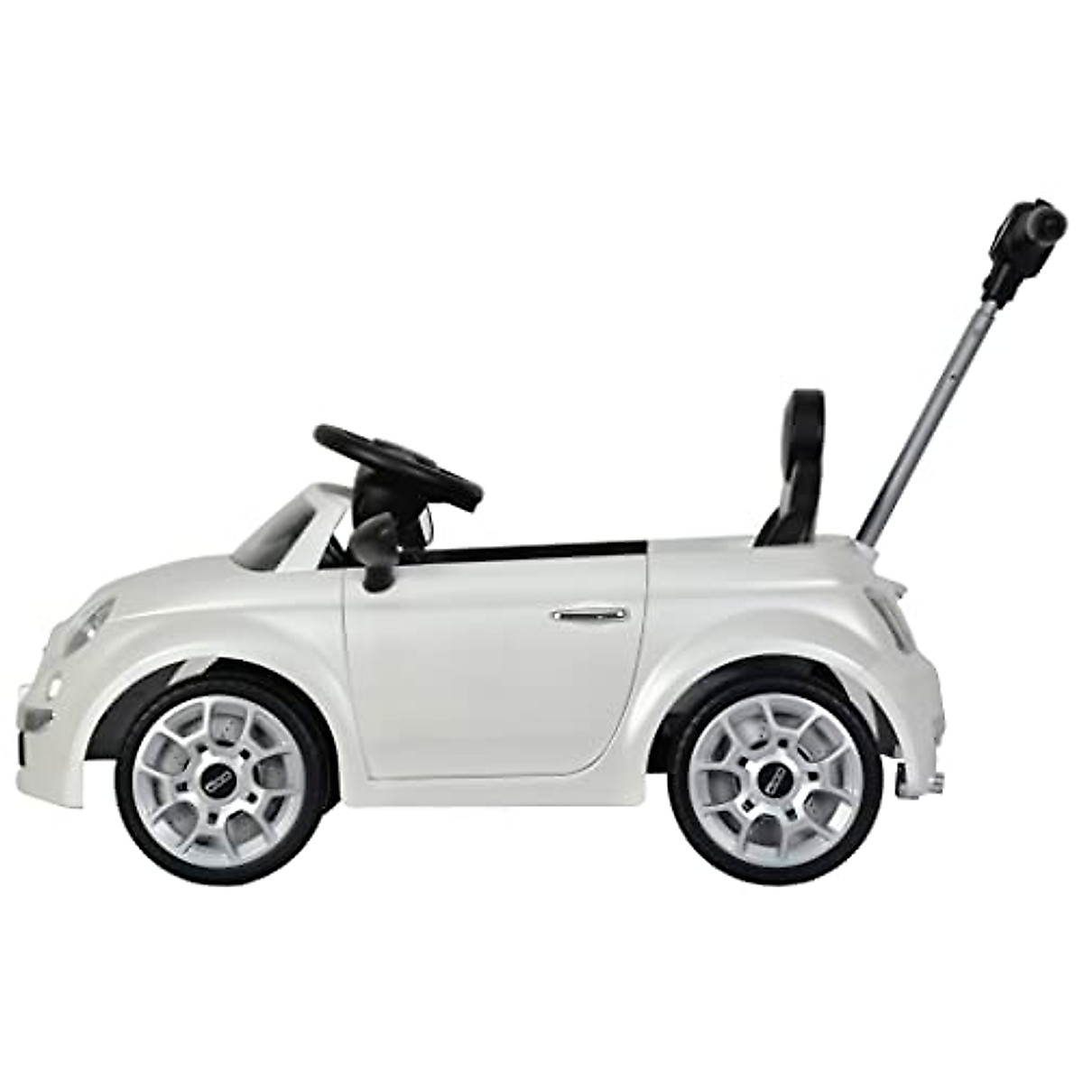 Best Ride On Cars Fiat 500 Push Car, White 37 x 19 x 12 inches, Large, White