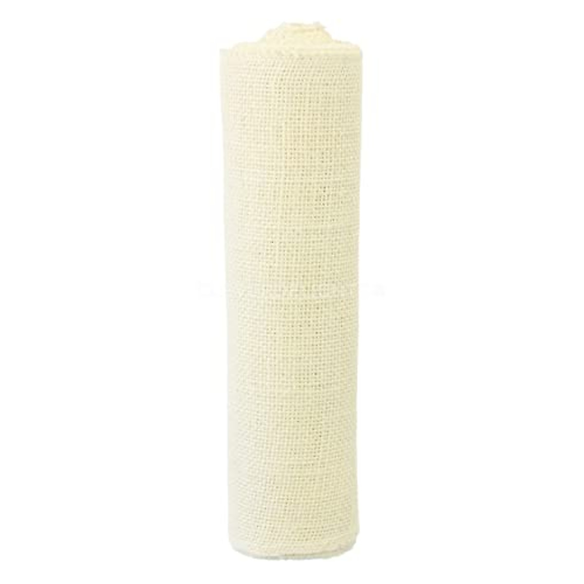 CleverDelights 9" Ivory Burlap Roll - Finished Edges - 5 Yards - Jute Burlap Fabric