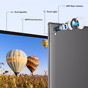 Android Tablet 2 in 1 Tablet, 10 inch Android 12 Tablet 6GB+64GB with Keyboard, Tablets with Case Mouse Stylus,512GB Expandable Dual Camera, WiFi, Bluetooth, GMS Certified Tablet PC(Green)