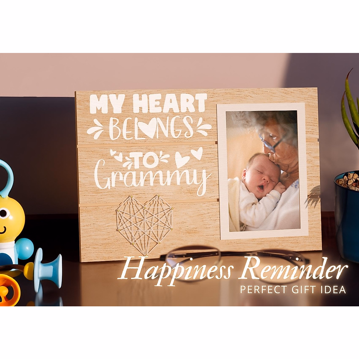 InnoBeta Grammy Gift Ideas, Gifts for Grammy, Grammy Christmas Gifts, Best Grammy Picture Frame from Grandkids for 4" X 6" Photos