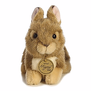 Aurora® Adorable Miyoni® Tots Baby Bunny Stuffed Animal - Lifelike Detail - Cherished Companionship - Brown 7 Inches