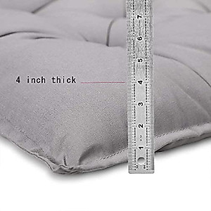 Swing Replacement Cushions Waterproof Bench Cushion for Outdoor Furniture Porch Soft Swing Cushions with Ties, Comfy Patio Chair Cushion Garden Decoration Lawn Chair Pads ( brown 60*40in/150*100cm)