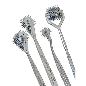 Premium German Wartenberg Pinwheel 1 3 5 and 7 Wheel Set of 4
