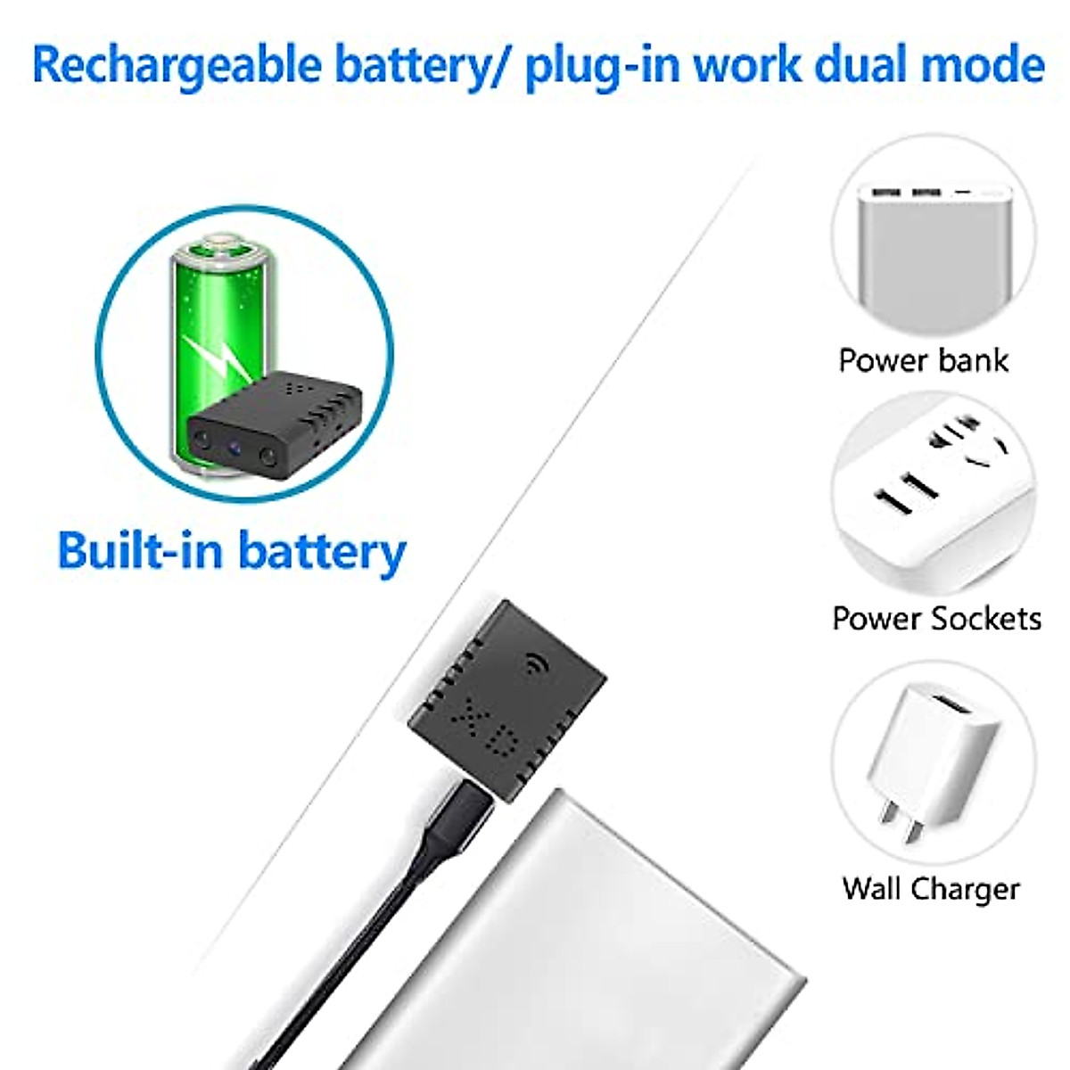 Battery Baby Monitor Wireless WiFi Camera, HD1080P Wireless Security Camera,Portable Surveillance with Night Vision,Motion Detection,Cloud Storage Remote Viewing for Security with iOS Android APP