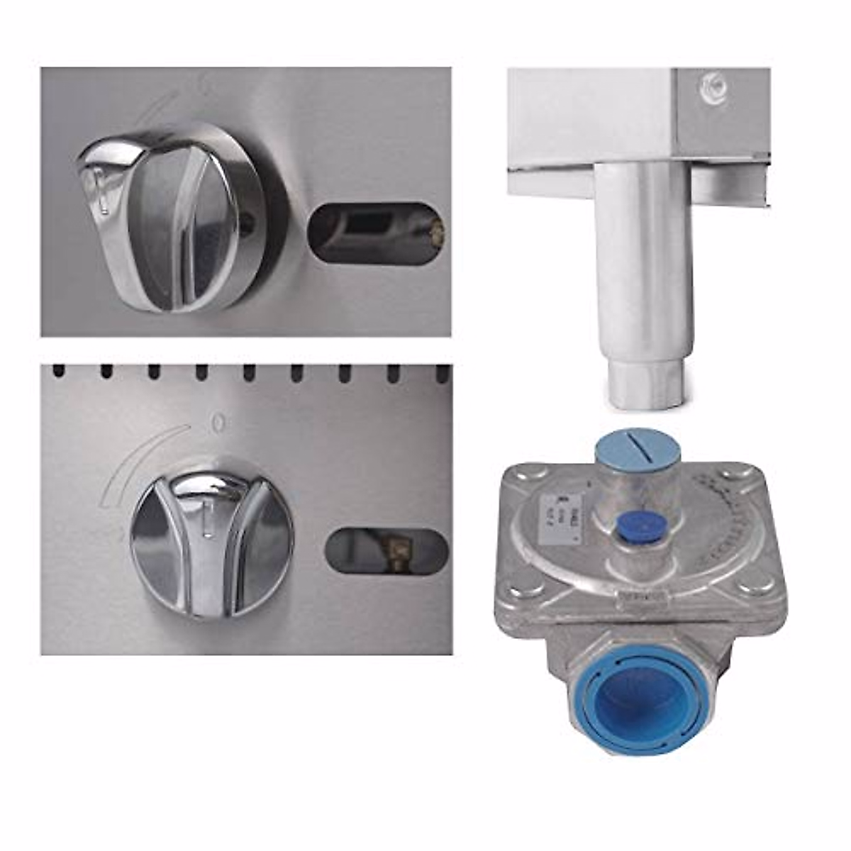 ATOSA US ATMG-24 Commercial Griddle Heavy Duty Manual Flat Top Restaurant Griddle Stainless Steel Portable Grill Liquid Propane 24" Countertop - 60,000 BTU