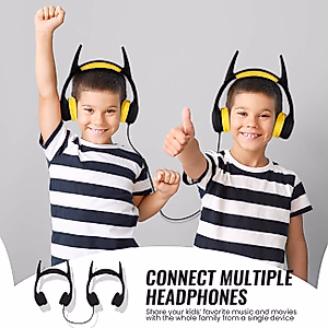 Little Helpers Kids Headphones with VoliBat Ears, Wired Over-Ear Headphones with Music Sharing Function,85dB Volume Limited Hearing Protection,Safe Food Grade Material,3.5mm Jack Headset for Children